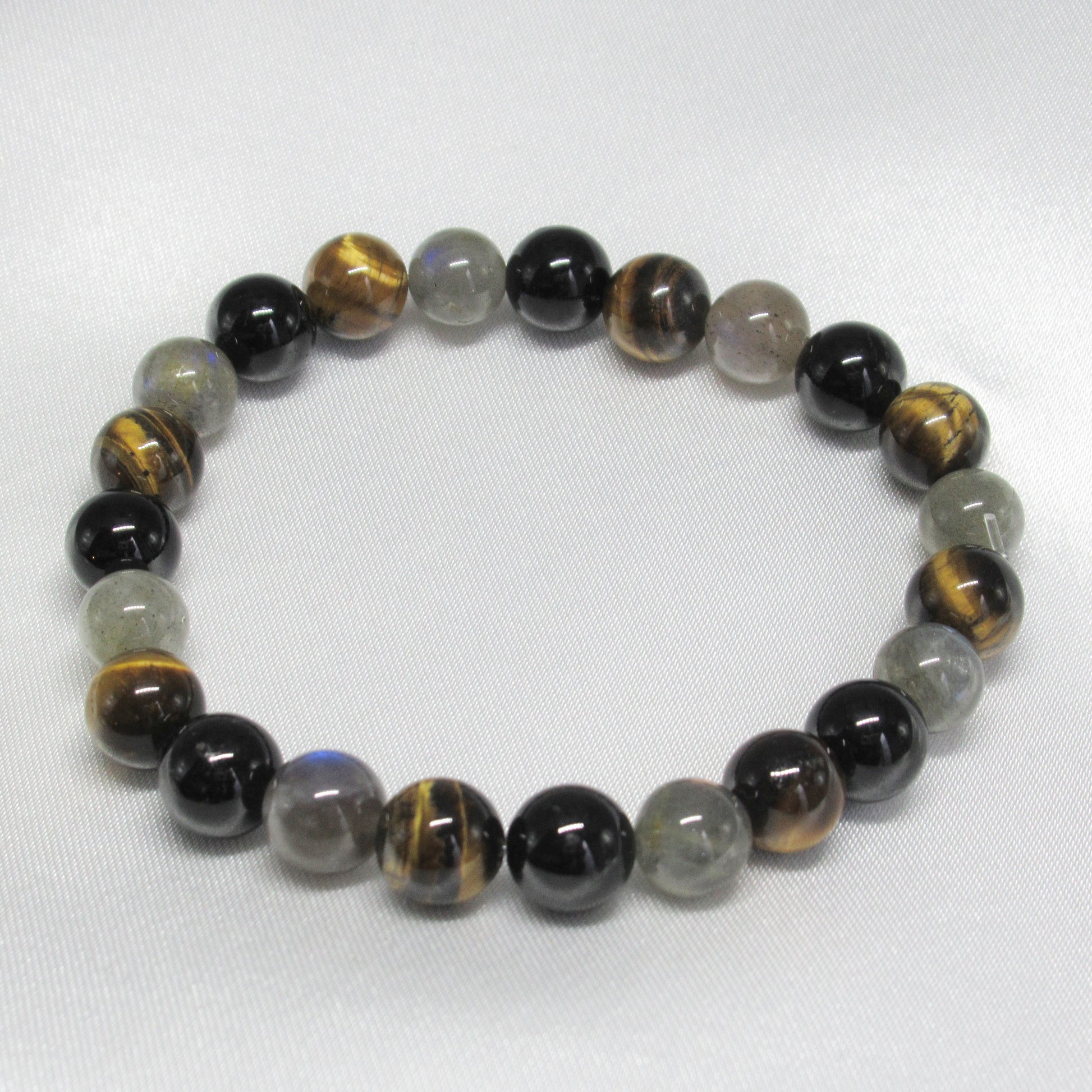 Bracelet de triple protection femme/homme en pierres naturelles - Labr ...